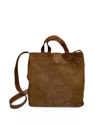 AVIVA JIFEI XUE Hand-dyed Leather Shoulder Bag - Brown