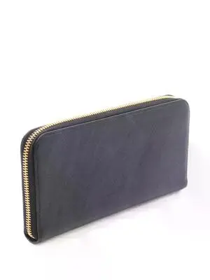 Prada 2010s Triangle Logo Zip-around Wallet