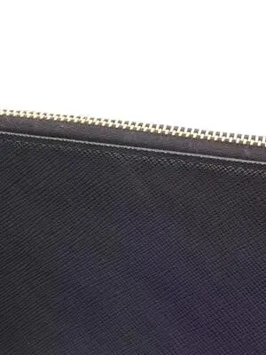 Prada 2010s Triangle Logo Zip-around Wallet