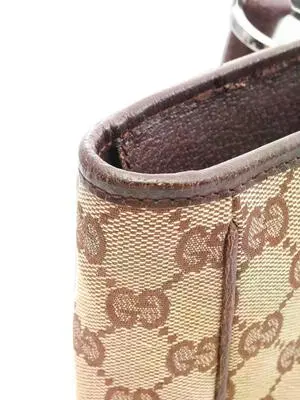 Gucci 2000s Gg Canvas Leather Handbag