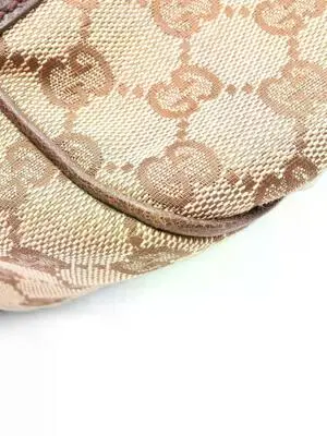 Gucci 2000s Gg Canvas Leather Handbag