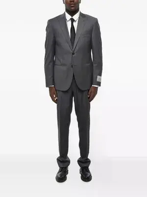 Corneliani Peak-lapel Virgin-wool Suit - Grey