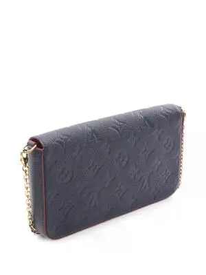 LOUIS VUITTON 2017 Monogram Empreinte Felicie Chain Wallet