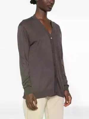 Herno V-neck Button-up Cardigan - Brown