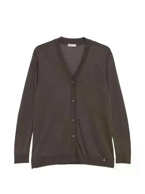 Herno V-neck Button-up Cardigan - Brown