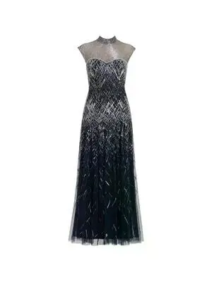 TEMPERLEY LONDON Sequin-embellished Gown - Blue