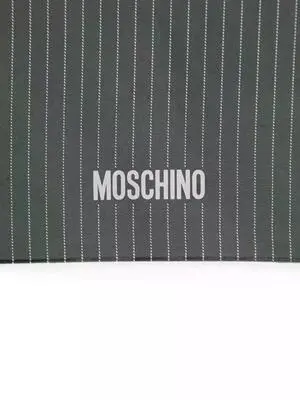 Moschino Pinstripe-print Logo-print Umbrella