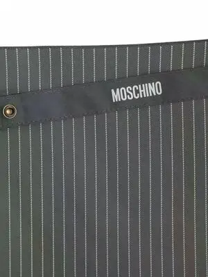 Moschino Pinstripe-print Logo-print Umbrella