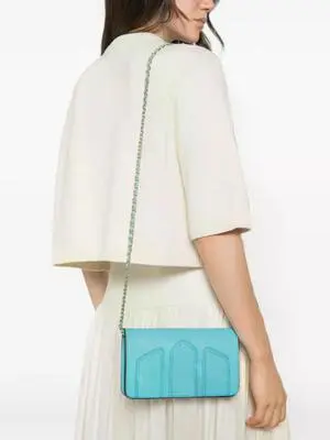 DELAGE Grained Leather Cross Body Bag
