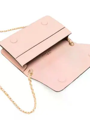DELAGE Leather Cross Body Bag - Pink
