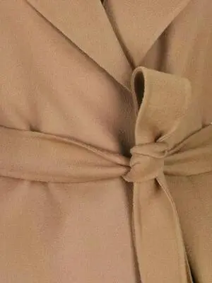 Max Mara Belted Notched-lapel Coat