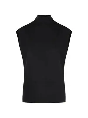 Simkhai High-neck Sleeveless Top - Black