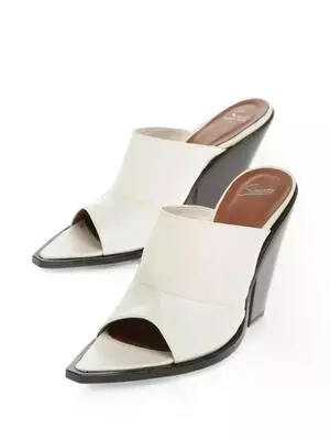 SONORA Hammered Leather Pointed-toe Sandals