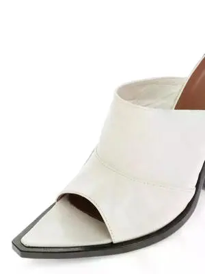 SONORA Hammered Leather Pointed-toe Sandals
