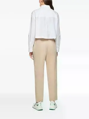 MARCCAIN Cropped Cotton Shirt With Chest Pocket