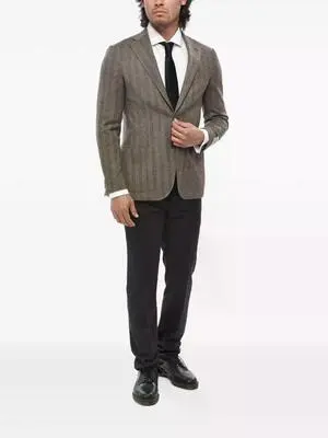 Corneliani Herringbone Single-breasted Blazer