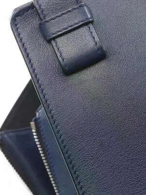 Loewe 2000s Hammock Calf Leather Bucket Bag - Blue