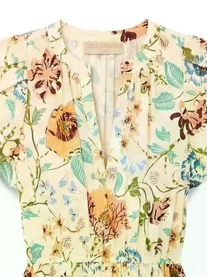 Ulla Johnson Marin Floral-print Midi Dress - Neutrals