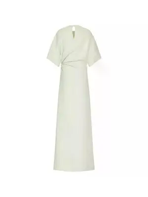 Valentino Garavani Draped Crepe Gown - Green