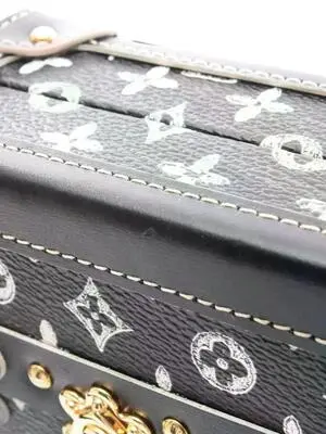 LOUIS VUITTON 2018 Petite Malle Catogram Shoulder Bag