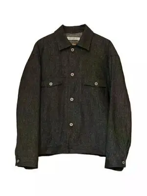 AVIVA JIFEI XUE Button-up Denim Jacket - Black