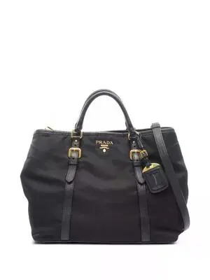 Prada 2000s Buckled Tote Bag