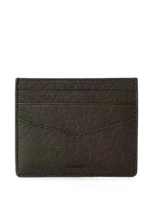 LEMAIRE Gear Card Holder In Bubble Lambskin - Brown