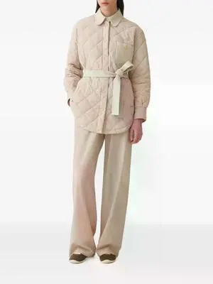 Fabiana Filippi Quilted Belted Coat