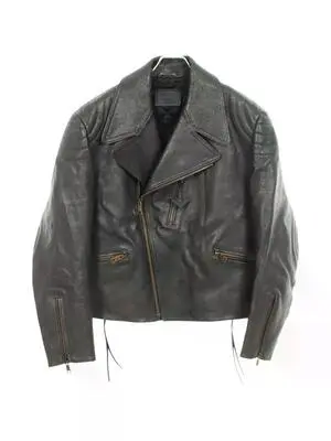 Prada 2010s Quilted-lining Biker Jacket