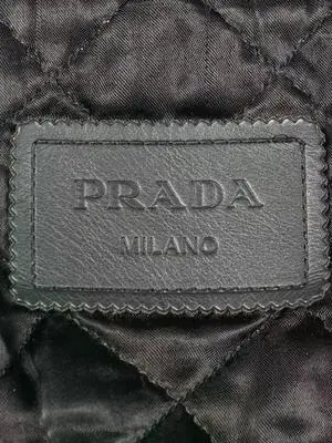 Prada 2010s Quilted-lining Biker Jacket