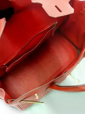 Hermès 2004 Togo Birkin 30 Handbag - Red