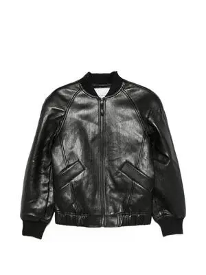 THE FRANKIE SHOP Alena Zip-up Bomber Jacket - Black