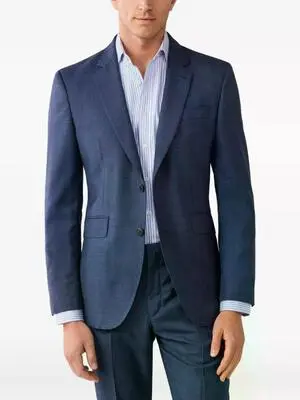 HACKETT LONDON Prince Of Wales Check Suit - Blue
