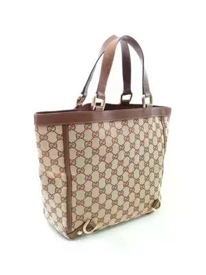 Gucci 2000s Abby Gg Canvas Tote Bag - Neutrals
