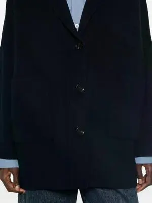 ERMANNO FIRENZE Shawl-lapel Patch-pocket Jacket