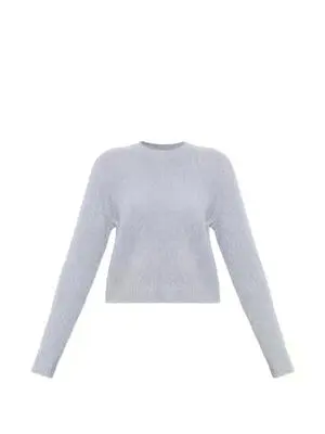 LISA YANG Solene Ribbed-trim Sweater - Blue