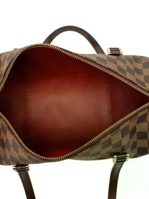 LOUIS VUITTON 2004 Damier Ebene Papillon 30 Handbag