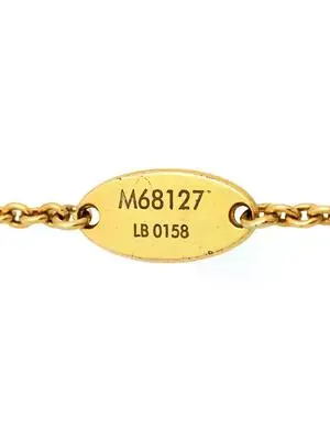 LOUIS VUITTON Tone Chain Flower Embellishment Bracelet
