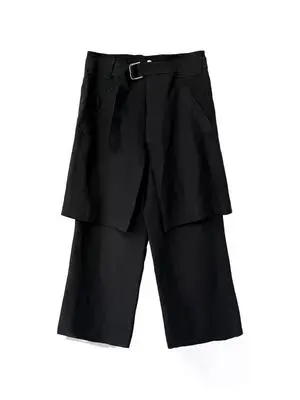 SAN263-1 Layered Wide-leg Trousers