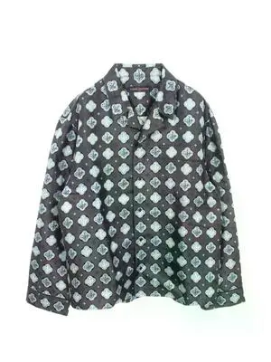 LOUIS VUITTON 2020s Monogram Pattern Long-sleeve Pajama Shirt - Blue