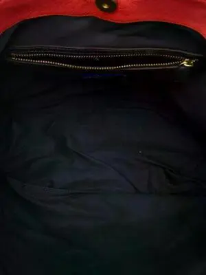 Burberry 2000-2017 Leather Trimmed Canvas Tote Bag