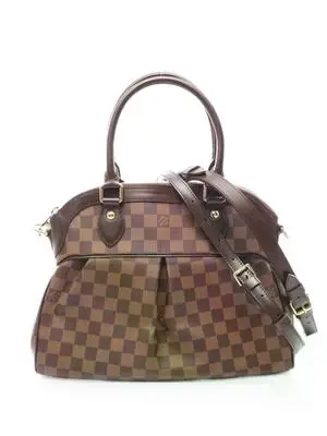 LOUIS VUITTON 2007 Trevi Pm Damier Ebene Handbag - Brown