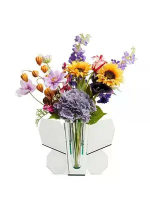 FLOWERISM STUDIO Sunflower Red Tulip Bouquet - Yellow