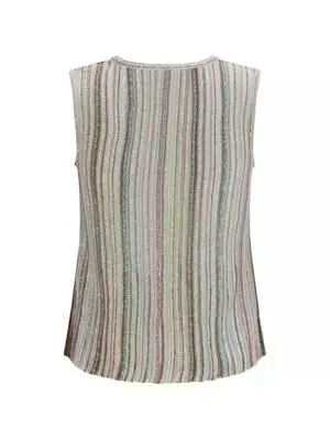 Missoni Sleeveless Ribbed Top With Sequins