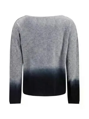 MIRROR IN THE SKY Gradient-dyed V-neck Sweater