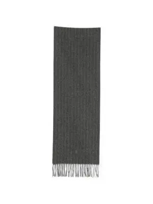 Polo Ralph Lauren Pinstripe-pattern Wool Scarf
