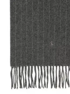 Polo Ralph Lauren Pinstripe-pattern Wool Scarf