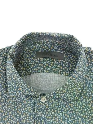 Corneliani Floral-print Linen Shirt