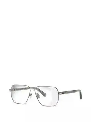 Philipp Plein Geometric-frame Glasses - Grey
