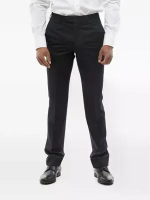 Corneliani Mantua Wool Trousers - Black